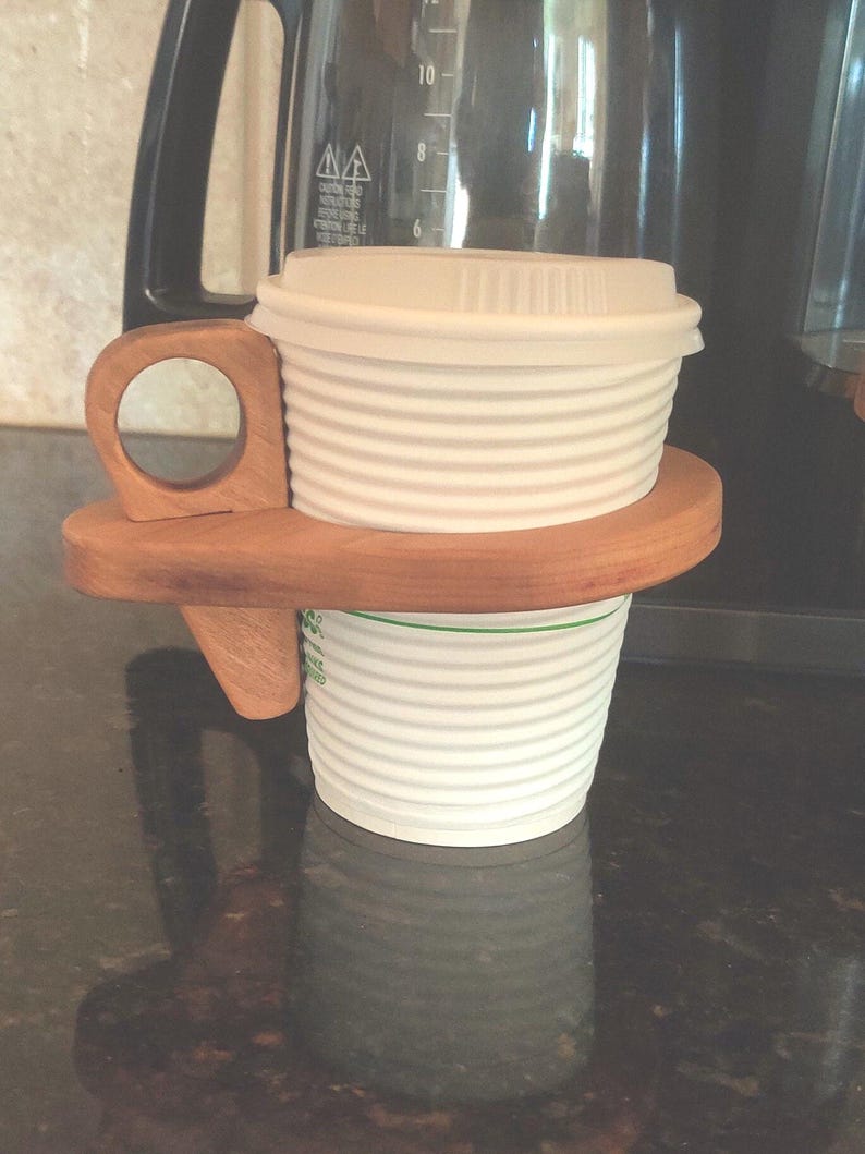 Cup Holder With Gift Box Handmade Cherry Wood Personalized Perfect Gift ...