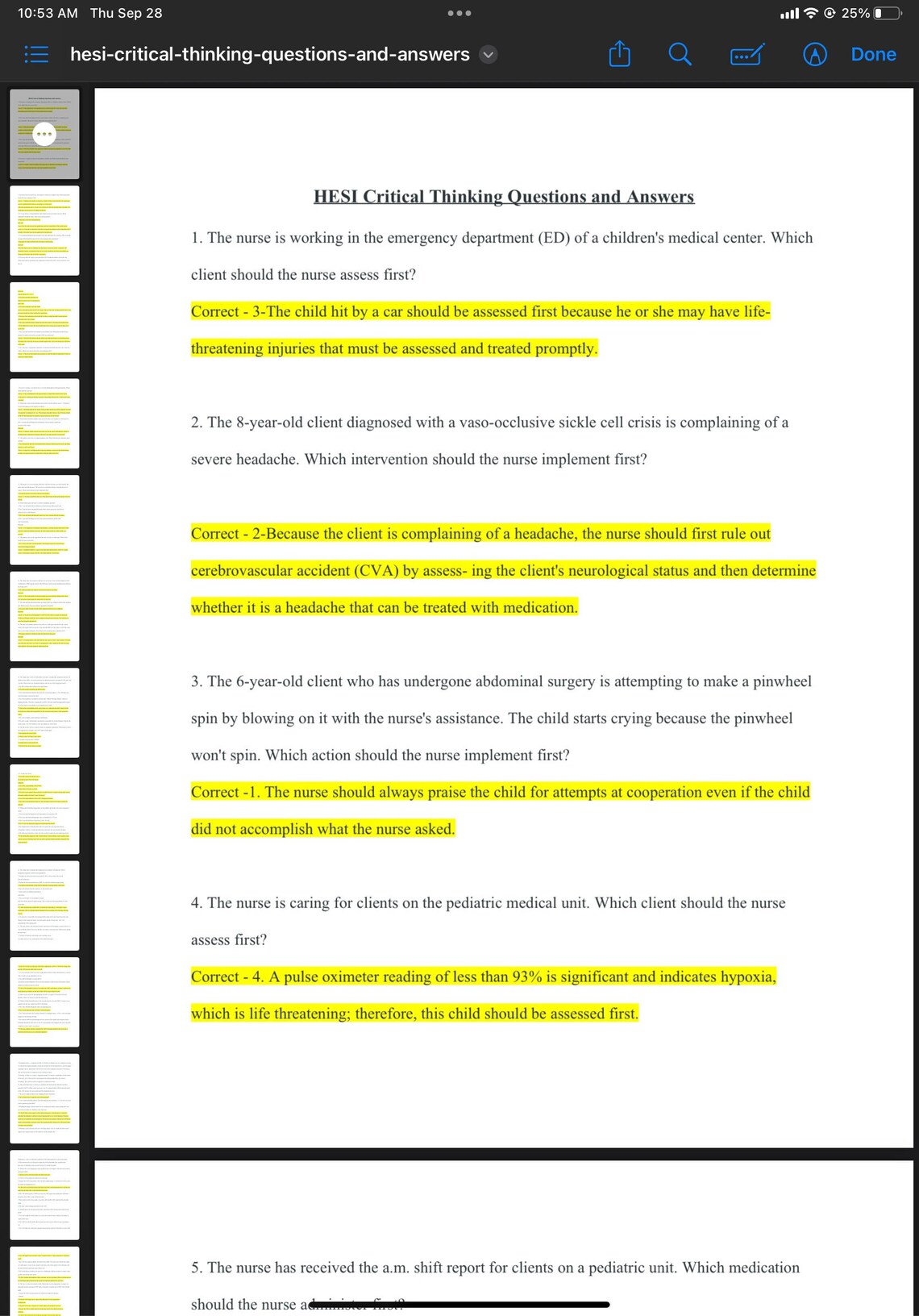 Hesi A2 Critical Thinking Study Guide - Etsy