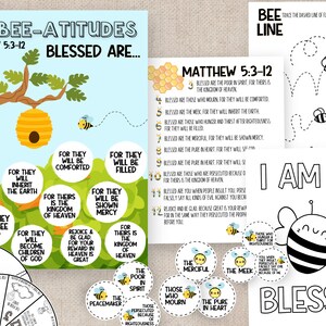 Beatitudes Bible Study Lesson for Kids | INSTANT DOWNLOAD | Preschool ...