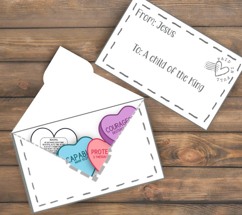 God's Love Activity Bible Story | Printable Valentine Craft | Sunday ...