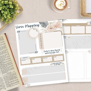 Bible Verse Mapping Printable PDF INSTANT DOWNLOAD Bible Study ...