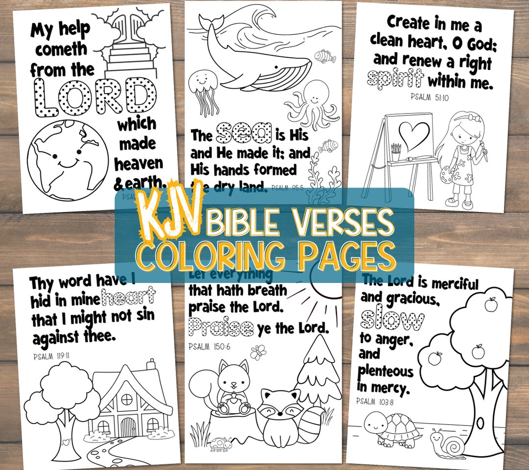 Christian Homeschool Bible Coloring Pages | Book of Psalm | Preschool ...