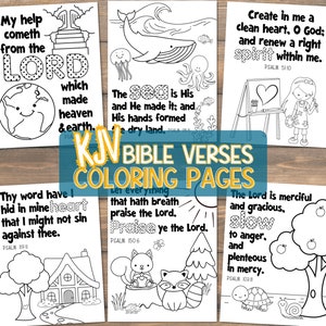 Christian Homeschool Bible Coloring Pages | Book of Psalm | Preschool ...