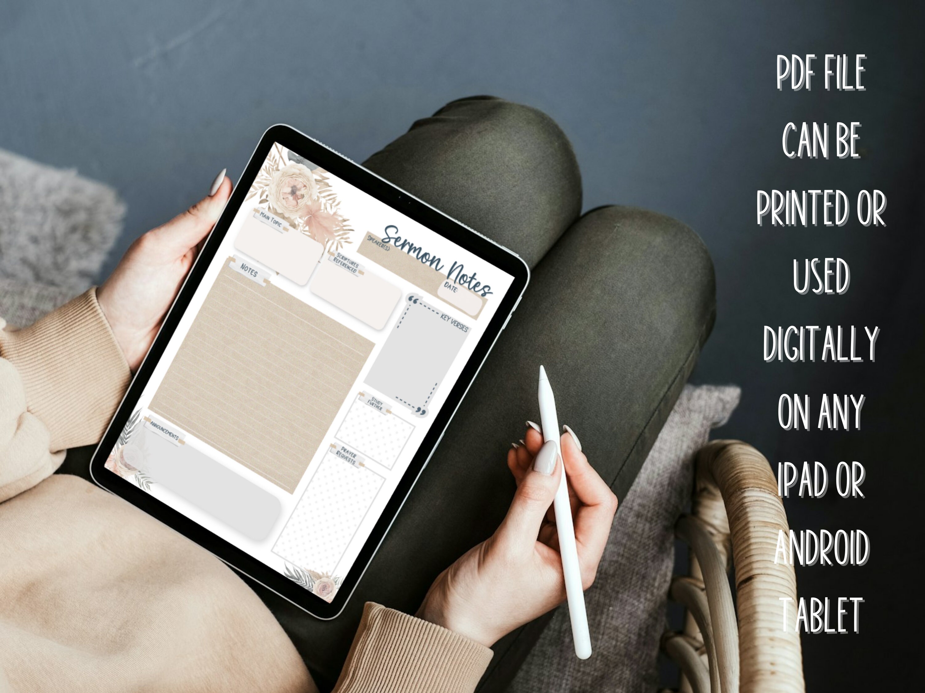 Sermon Notes for Happy Planner | Church Meeting Notes | Beginner Bible ...