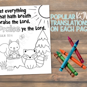 Christian Homeschool Bible Coloring Pages | Book of Psalm | Preschool ...