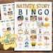 Christmas Bingo Cards With Nativity | Nativity Bingo Game | Bible ...
