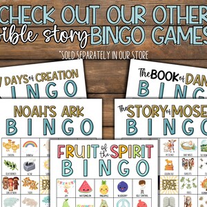 Bible Bingo for Preschool "the Parables of Christ" Game | Youth Sunday ...