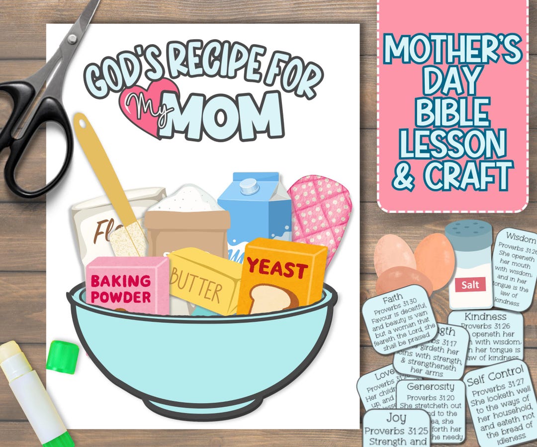 Mother's Day Proverbs 31 Woman Activity Bible Lesson & Craft | Gift for ...