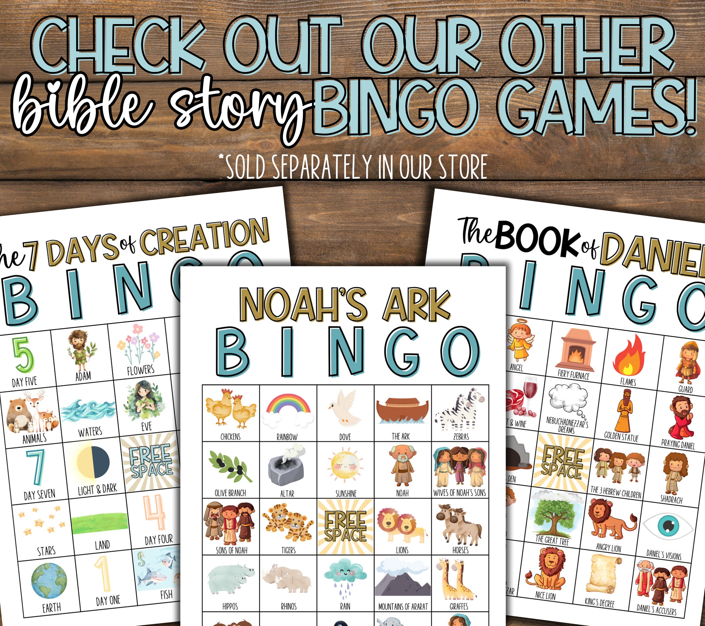 Bible Bingo for Preschool Youth the Story of Moses Sunday School Lesson ...