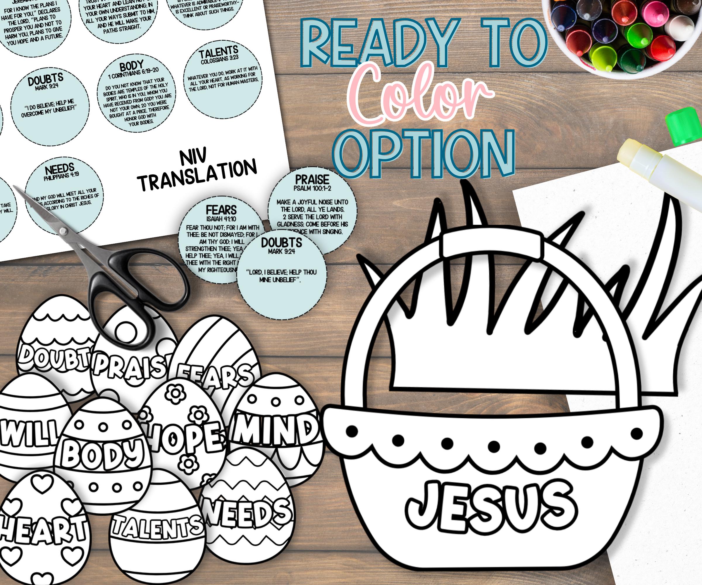 Christ Centered Easter Craft for Sunday School Lesson | Religious ...