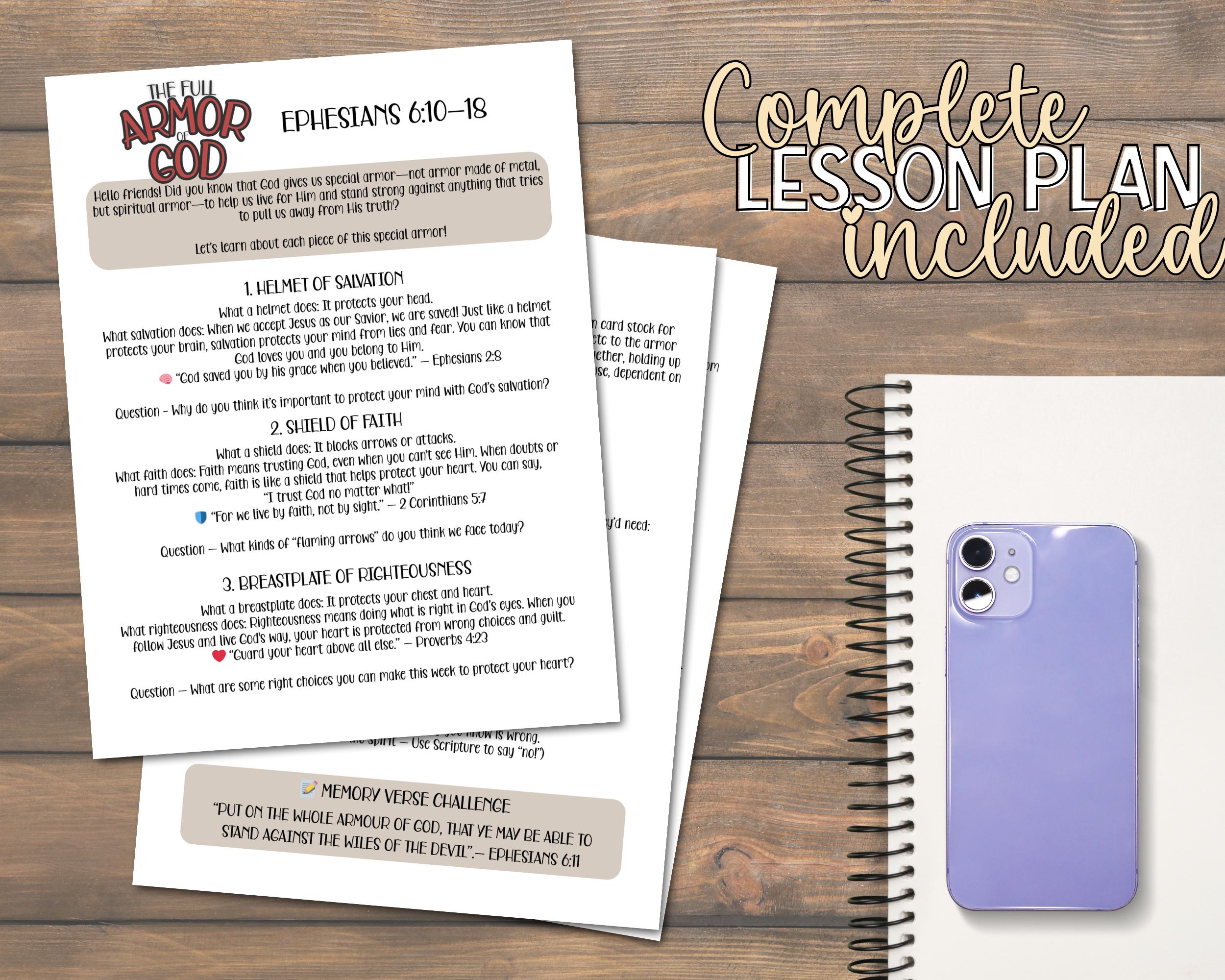 Armor of God Coloring Sheets | Sunday School Lesson | Ephesians 6 ...