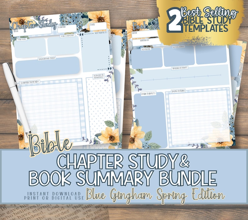 Bible Chapter Summary Template Worksheet | Beginner Bible Study Devotional | Scripture Mapping ...