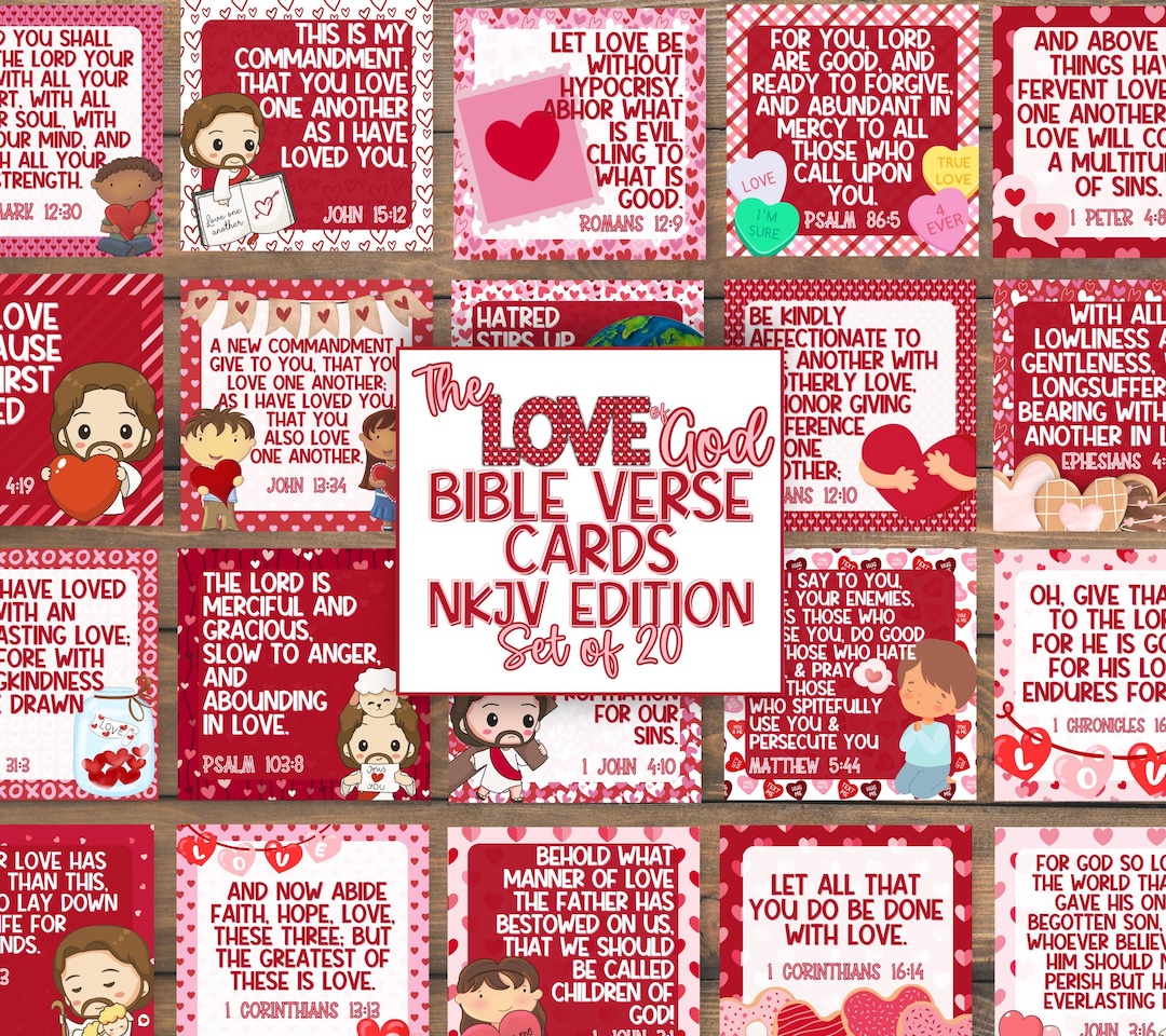 Printable Bible Verse Valentine Cards NKJV | Christian Valentines ...