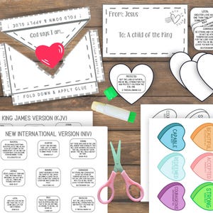 God's Love Activity Bible Story | Printable Valentine Craft | Sunday ...
