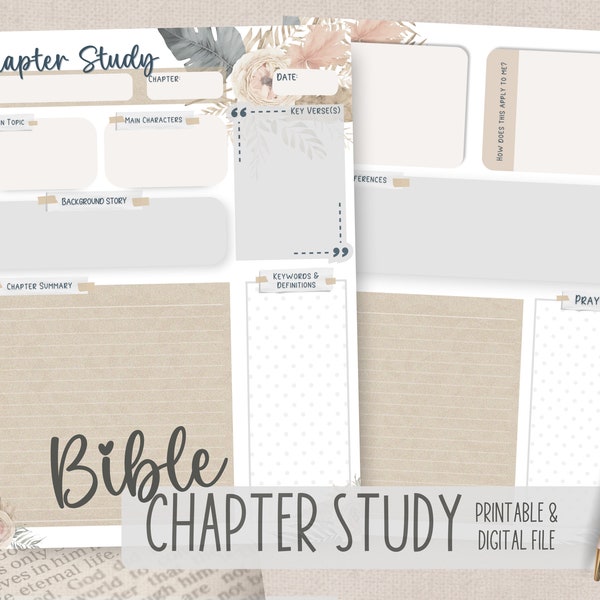 Bible Chapter Mapping - Etsy