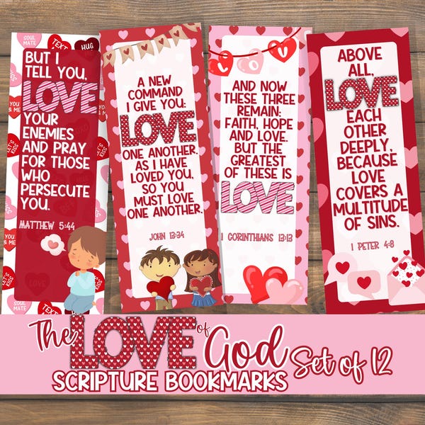 Valentine Bookmark - Etsy