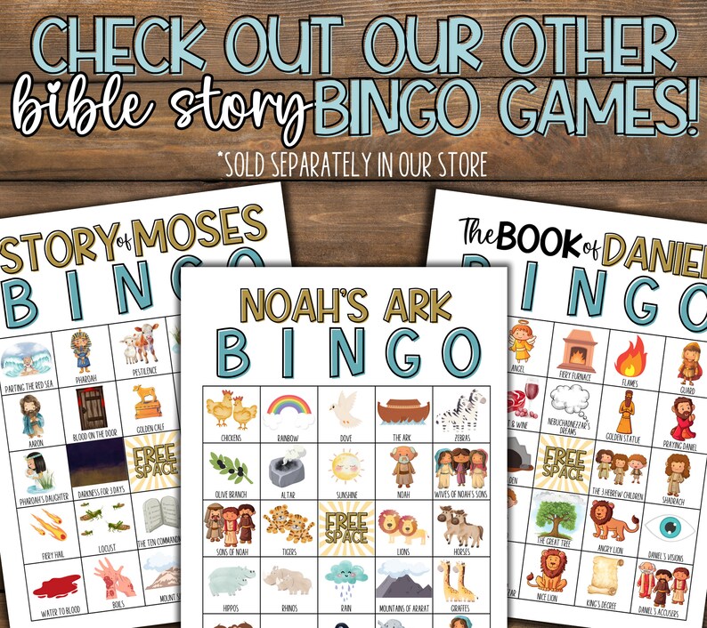 Bible Bingo for Youth 7 Days of Creation Game Sunday School Printable ...