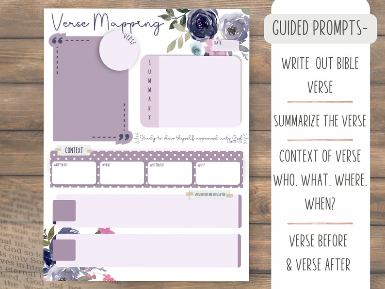 Bible Verse Mapping Printable PDF | INSTANT DOWNLOAD | Bible Study ...