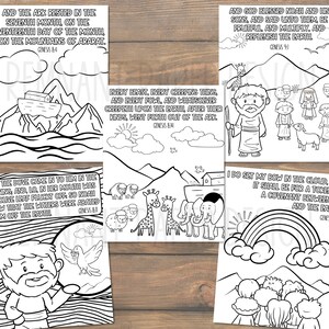Noah's Ark Coloring Pages KJV | Genesis Bible Lesson | Scripture Study ...