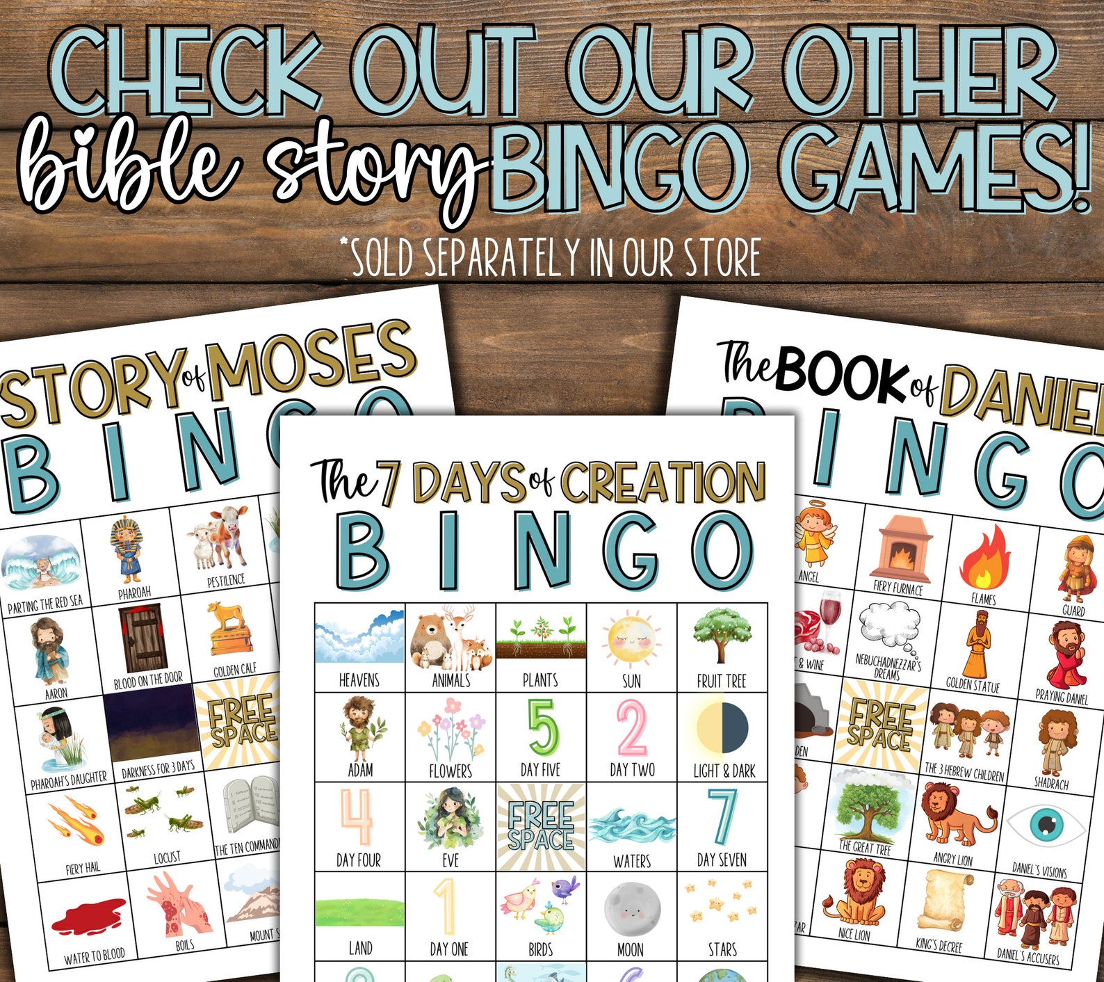 Kid's Bible Bingo Noah's Ark | Biblical Homeschool | Printable Bible ...