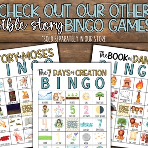 Kid's Bible Bingo Noah's Ark | Biblical Homeschool | Printable Bible ...