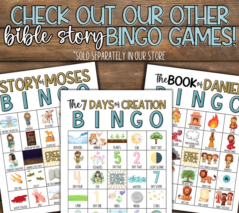 Kid's Bible Bingo Noah's Ark | Biblical Homeschool | Printable Bible ...