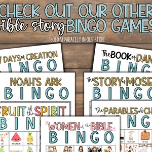 Easter Bible Bingo for Children | Resurrection Sunday School | Biblical ...