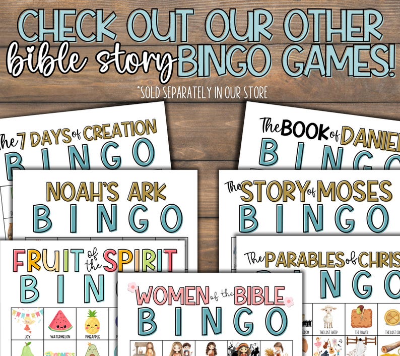 Easter Bible Bingo for Children | Resurrection Sunday School | Biblical ...