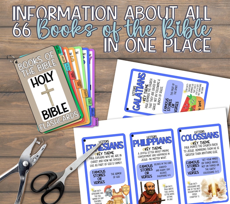 Books of the Bible Flash Cards | Interactive Learning for Kids ...