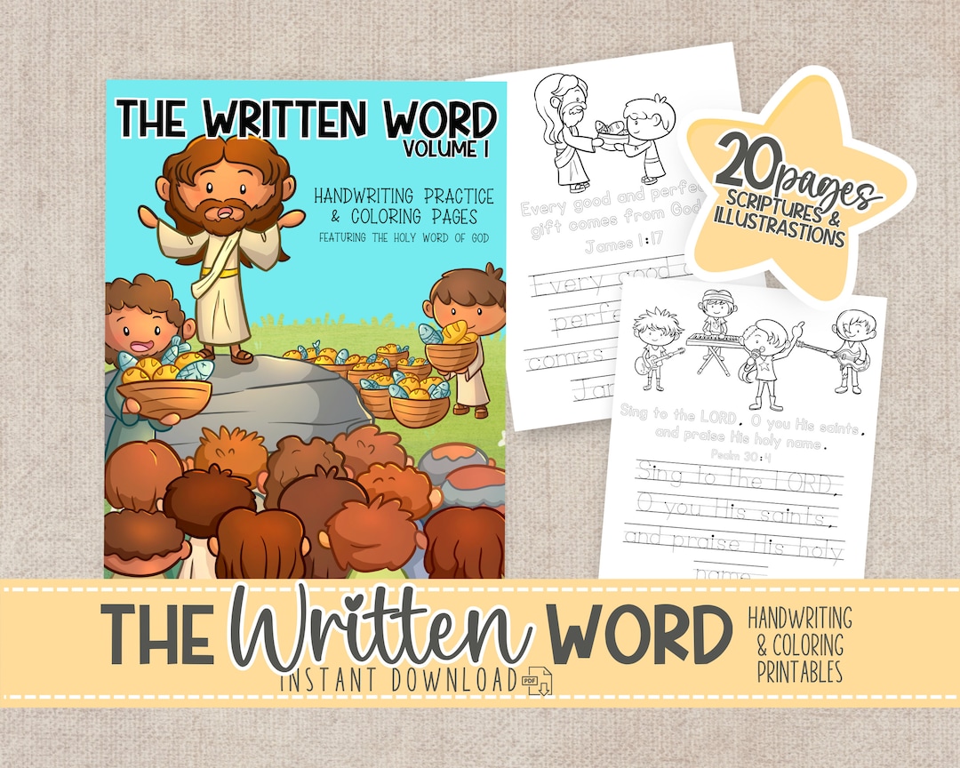 Calligraphy Bible Verse Coloring Pages | INSTANT DOWNLOAD | Bible Verse ...