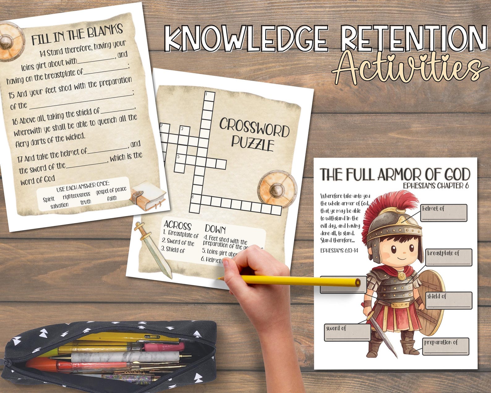 Armor of God Coloring Sheets | Sunday School Lesson | Ephesians 6 ...