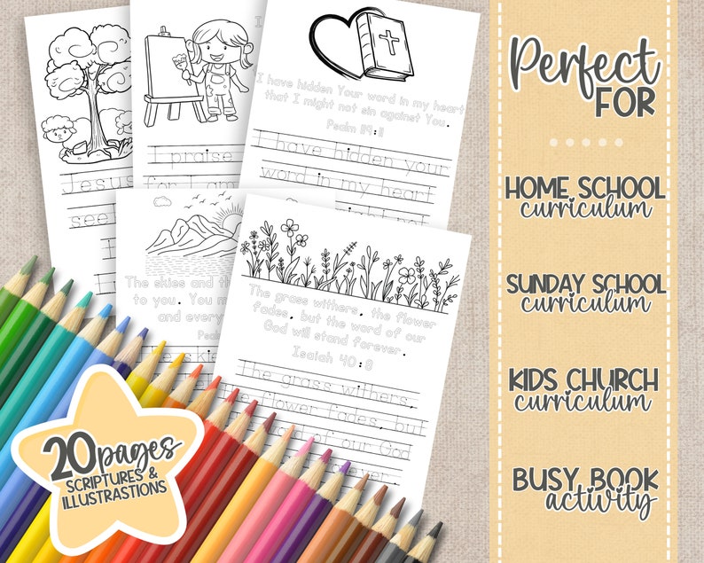 Calligraphy Bible Verse Coloring Pages | INSTANT DOWNLOAD | Bible Verse ...