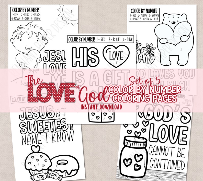 Valentine Bible Coloring Pages | Sunday School Craft | Christian Kids ...