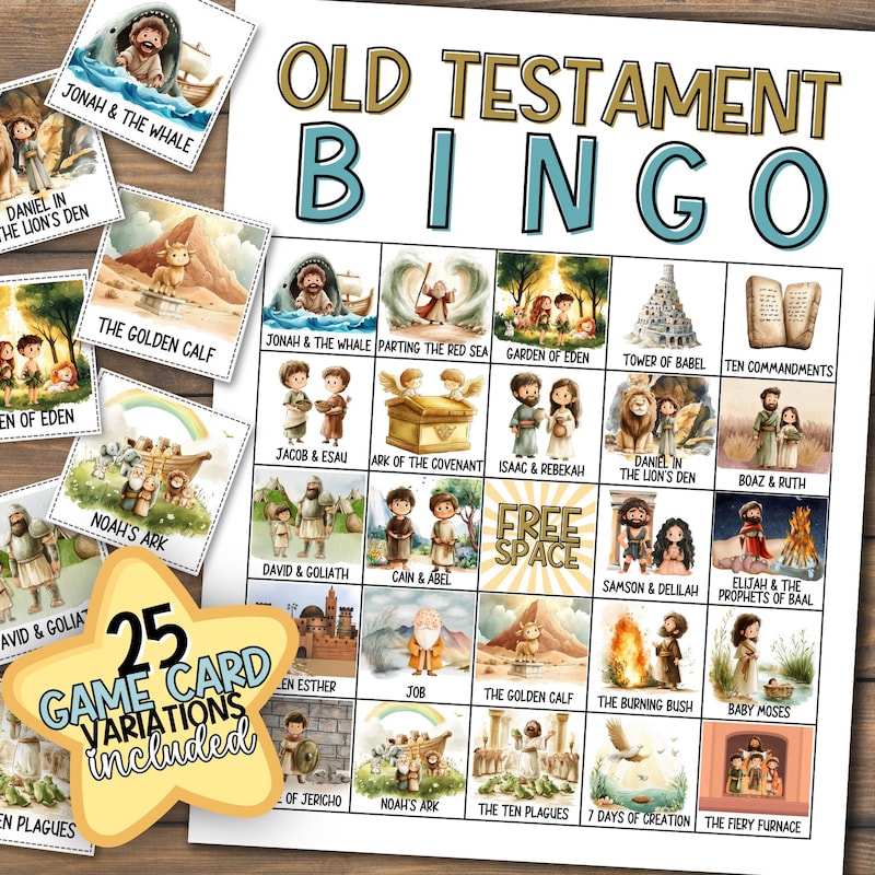 Family Games Old Testament - Etsy