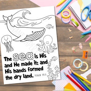Christian Homeschool Bible Coloring Pages | Book of Psalm | Preschool ...
