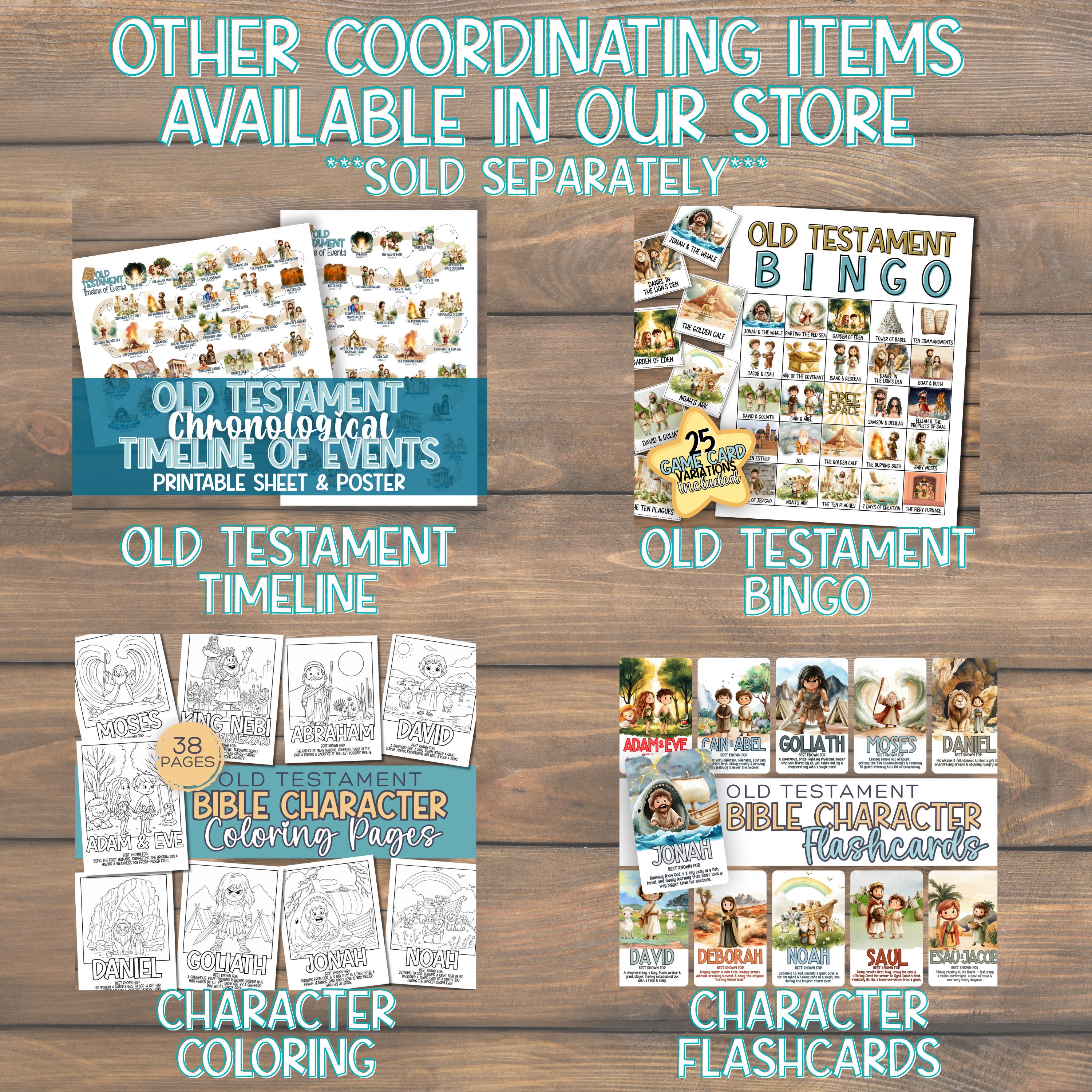 Bible Story Banner | Old Testament Timeline Printable | Children Church ...
