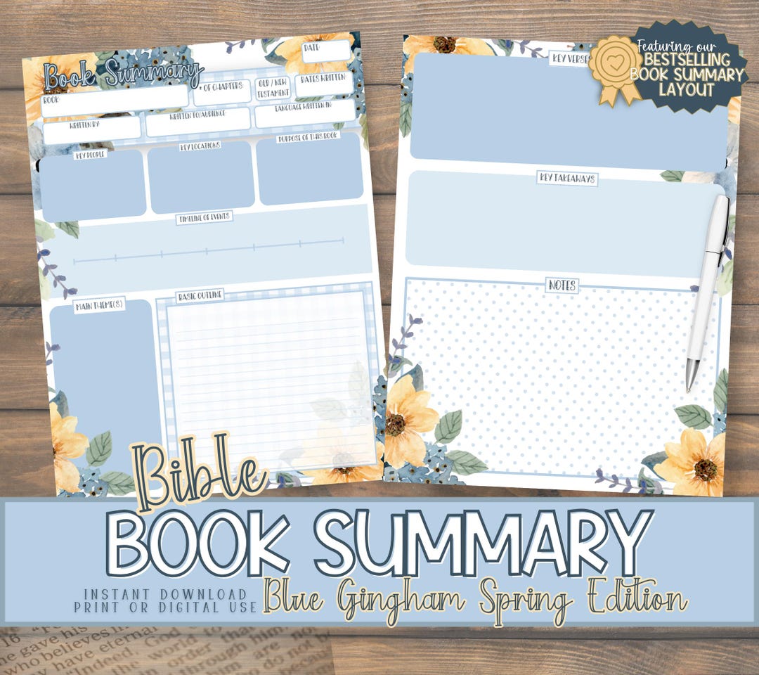 Books of the Bible Summary Printable | Beginner Bible Study | Scripture ...