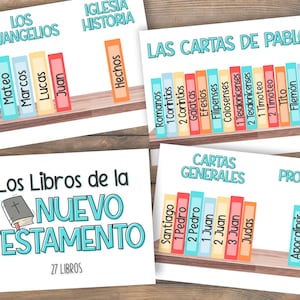 Books of the Bible SPANISH Memory Sorting Activity | Printable Church ...