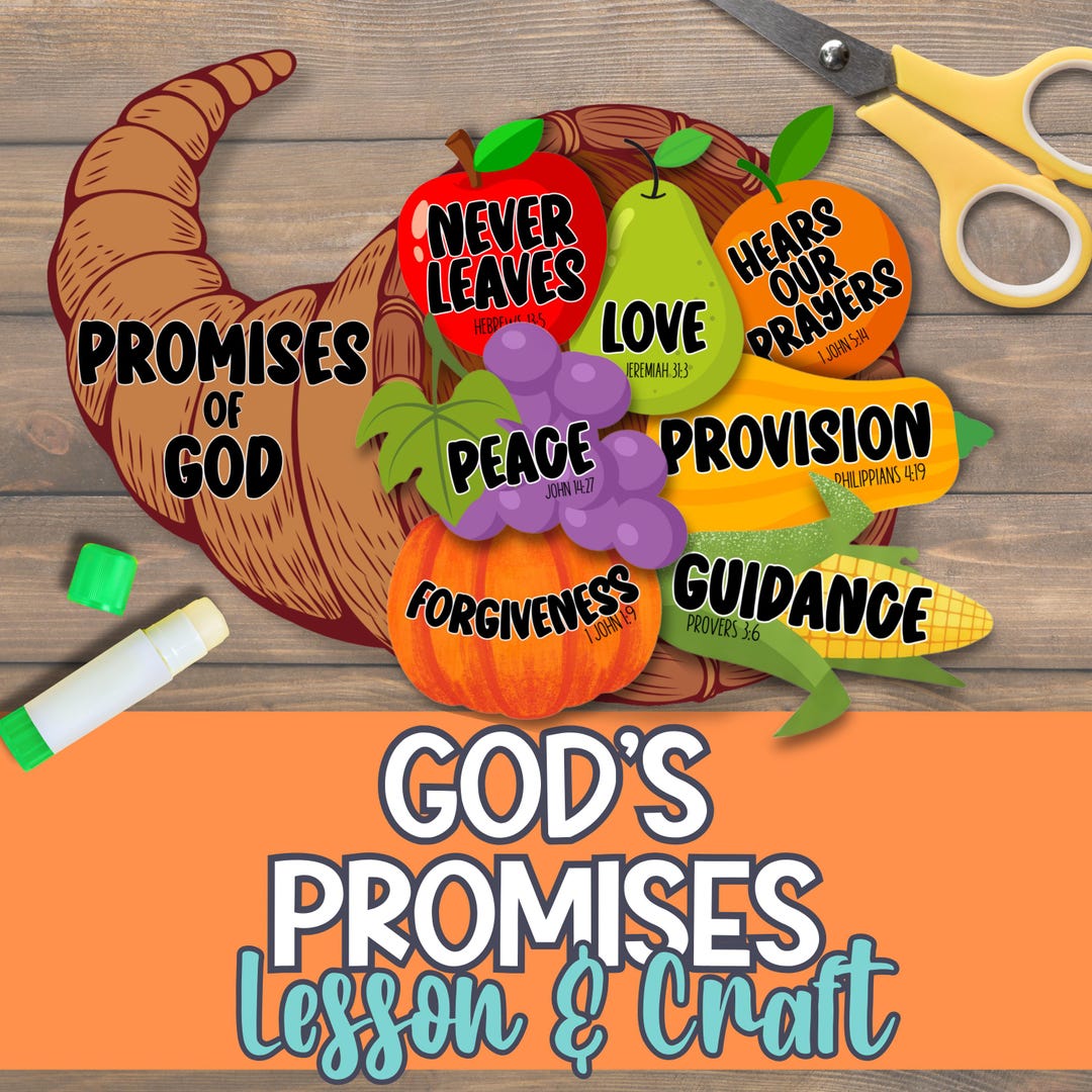 God's Promises Bible Lesson & Craft for Kids | Fall Sunday School ...