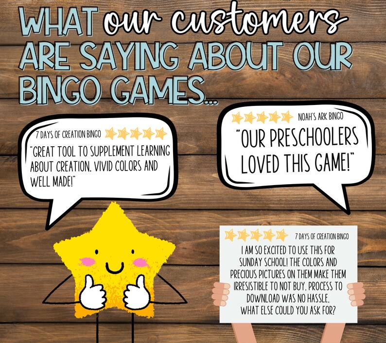 Bible Bingo for Youth 7 Days of Creation Game Sunday School Printable ...