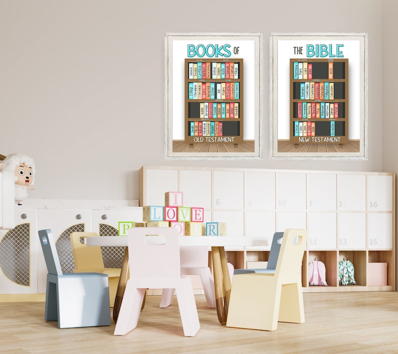 Books of the Bible Poster Instant Download Sunday School Homeschool ...