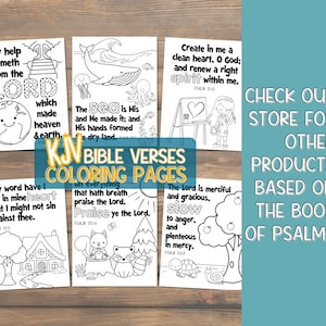 Psalm 23 Activity Memory Verse Cards for Kids | Sunday School Lesson ...