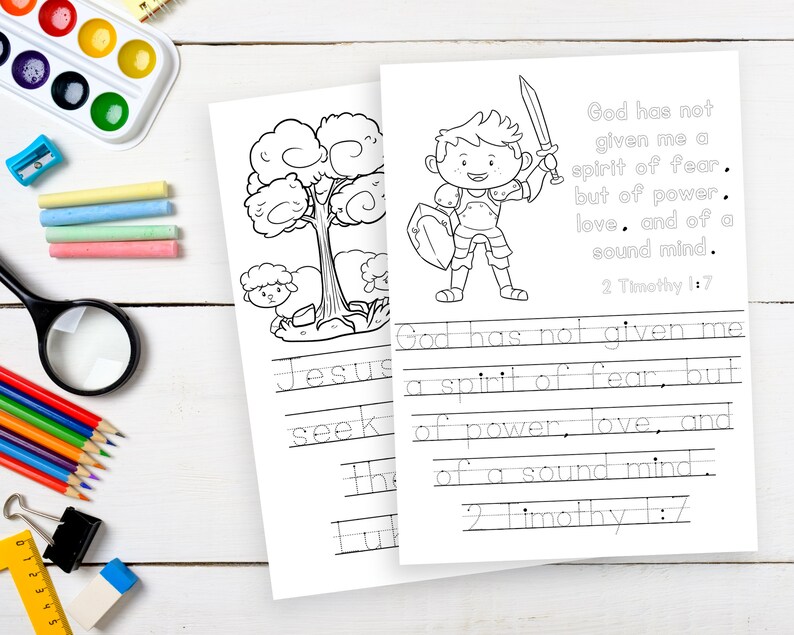 Calligraphy Bible Verse Coloring Pages | INSTANT DOWNLOAD | Bible Verse ...