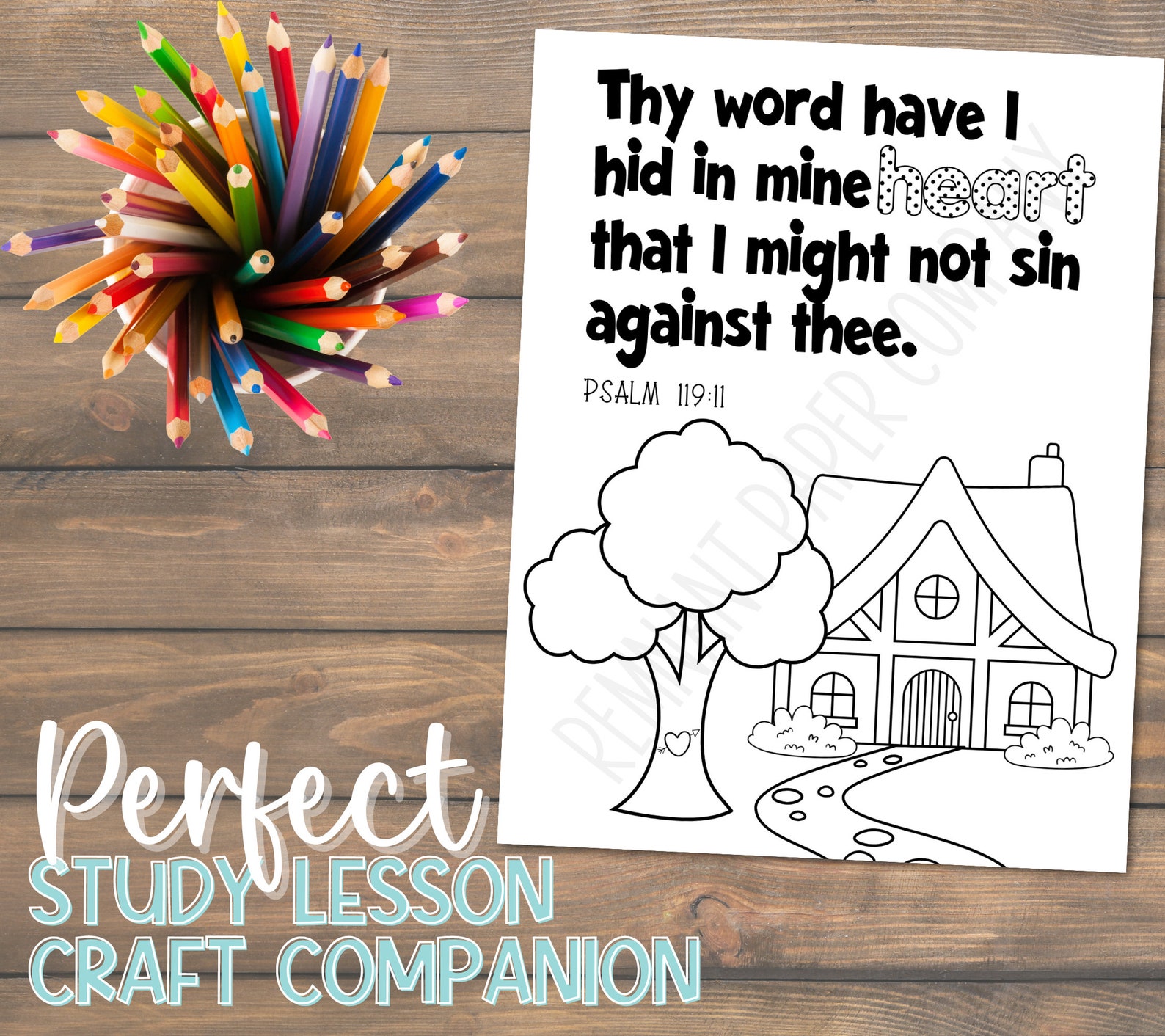 Christian Homeschool Bible Coloring Pages Book of Psalm Preschool ...