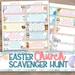 Easter Scavenger Hunt Church | Egg Hunt Clues | Resurrection Sunday ...