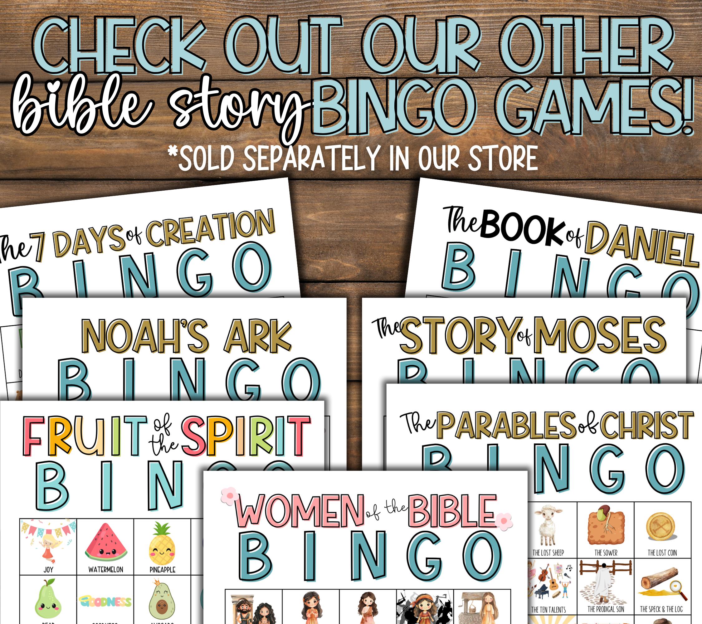 Christmas Bingo Cards With Nativity | Nativity Bingo Game | Bible ...