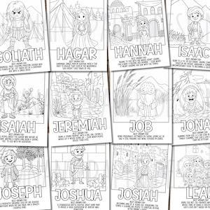 Bible Character Coloring Pages Old Testament | 38 Pages for Kids ...