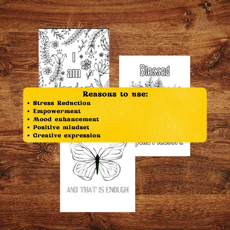 15 Affirmation Coloring Pages Adult Positive Coloring Quotes Mental ...