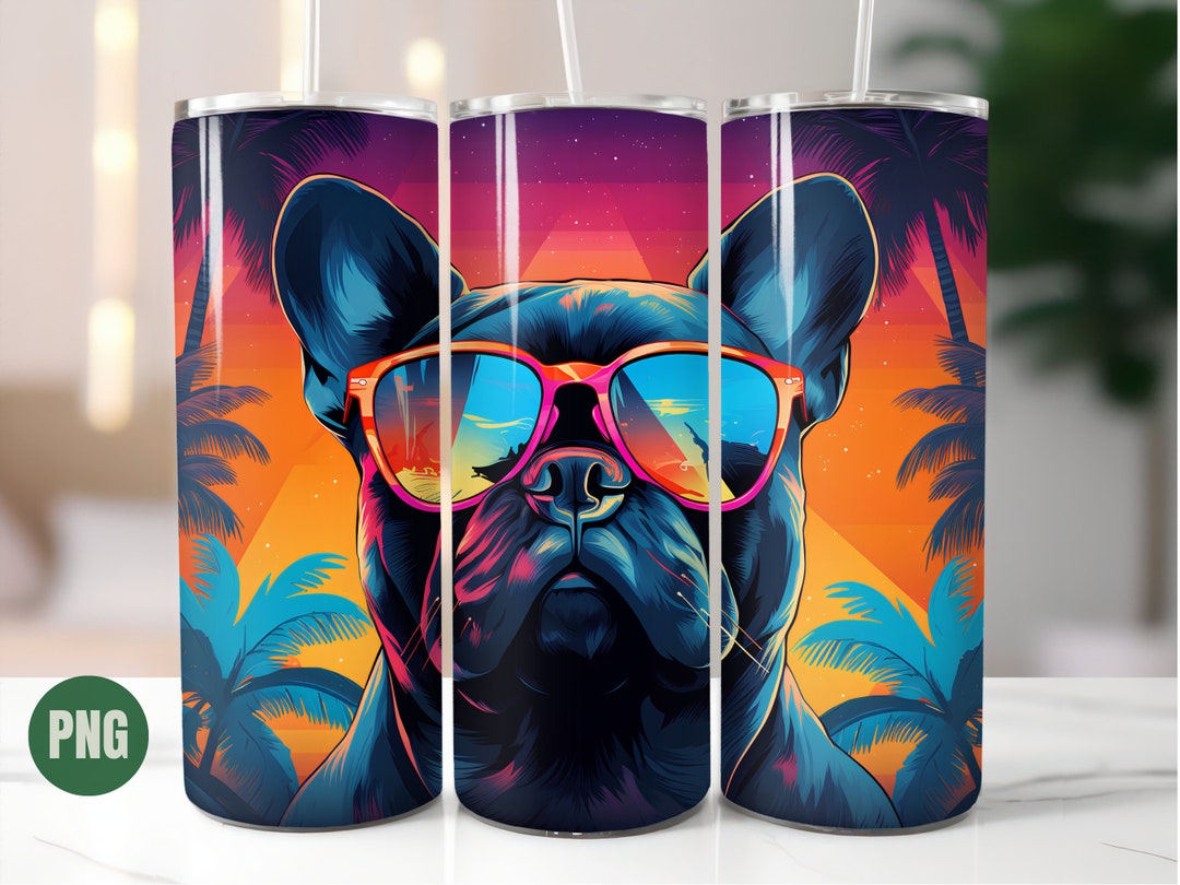 3D French Bulldog Tumbler Wrap Quilled Paper Digital Download 20oz ...