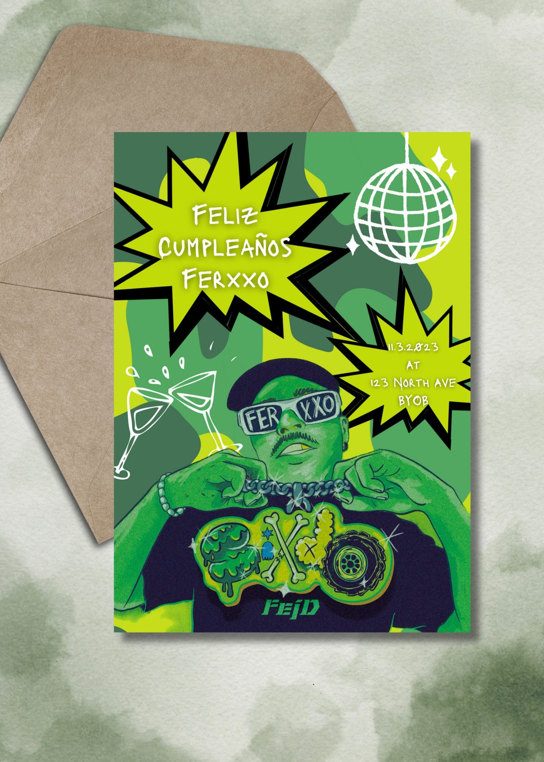 Feid Invitation | Feliz Cumpleaños Ferxxo Invitation | Ferxxo ...